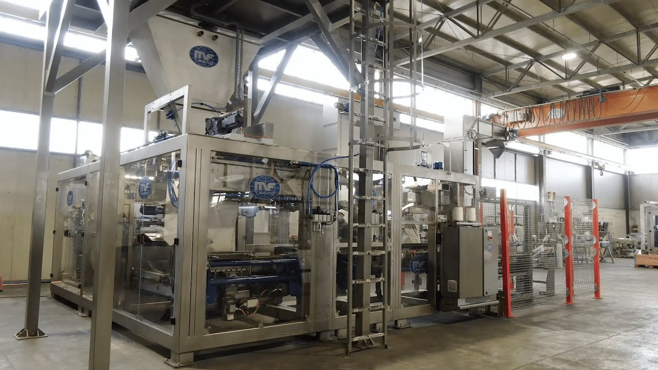 The Foundry Product Bagging Machine Operates Automatically Wrapping Machine