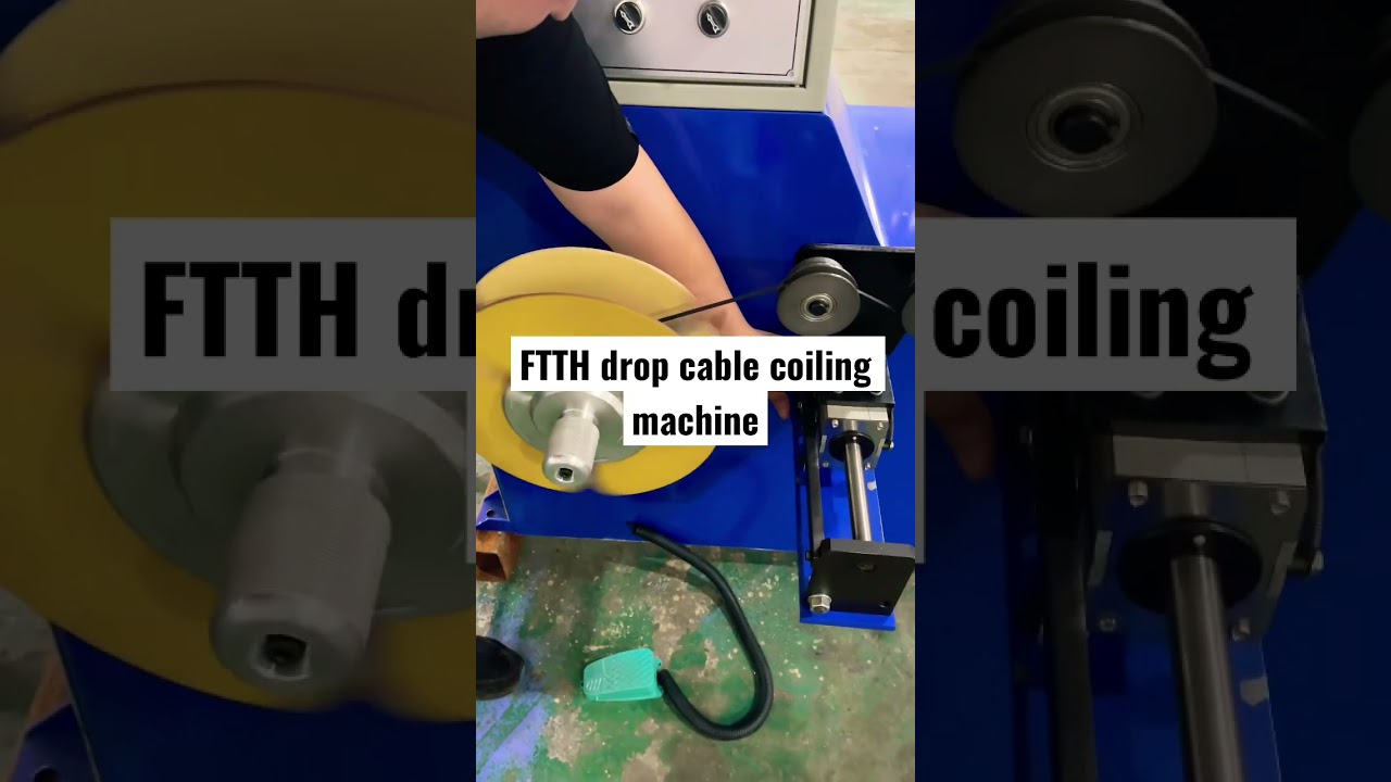Cable coiling machine for FTTH drop cables. - Wrapping Machine Cable coiling machine for FTTH drop cables. - Wrapping Machine